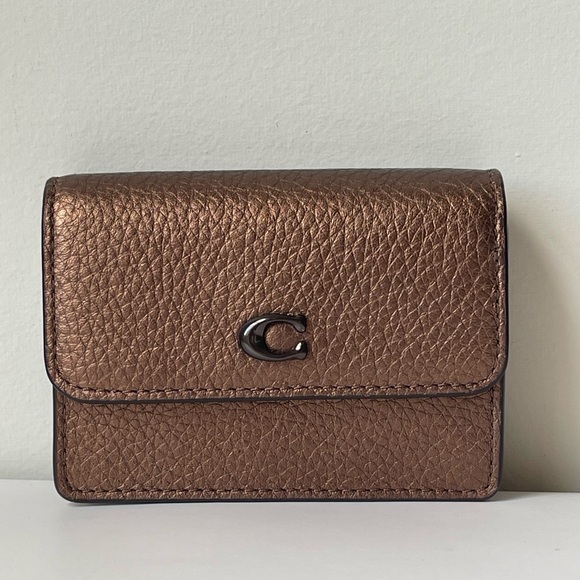 Coach | Accessories | Coach Essential Half Flap Card Case With Chain ...